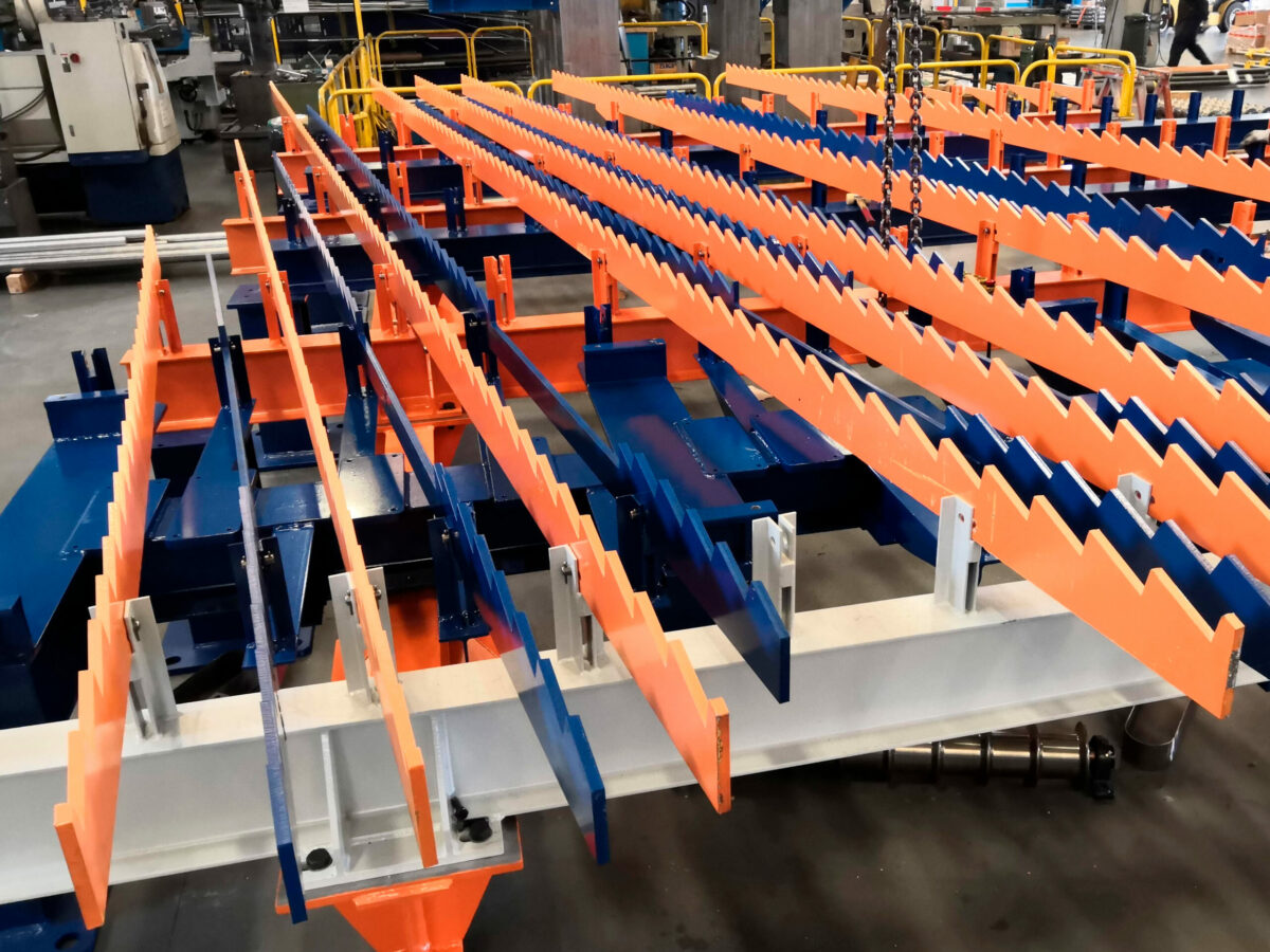 APRON SYSTEM COOLING BED TWIN AND ROTARY CHANNELS DELIVERY SYSTEM ...